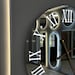 Extra Large Mirror Wall Clock Illuminated Mirror Clock Roman Numerals ...