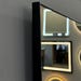 LED Backlit Wall Mirror With Black Frame, Vertical Minimalist Mirror ...