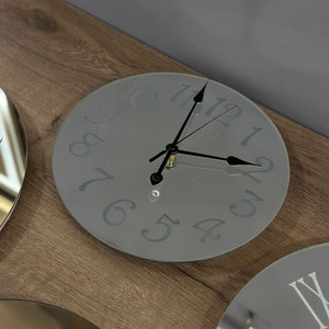 Wall Mirror Clock, Round Mirror Clock, Modern Wall Clock, Wall ...