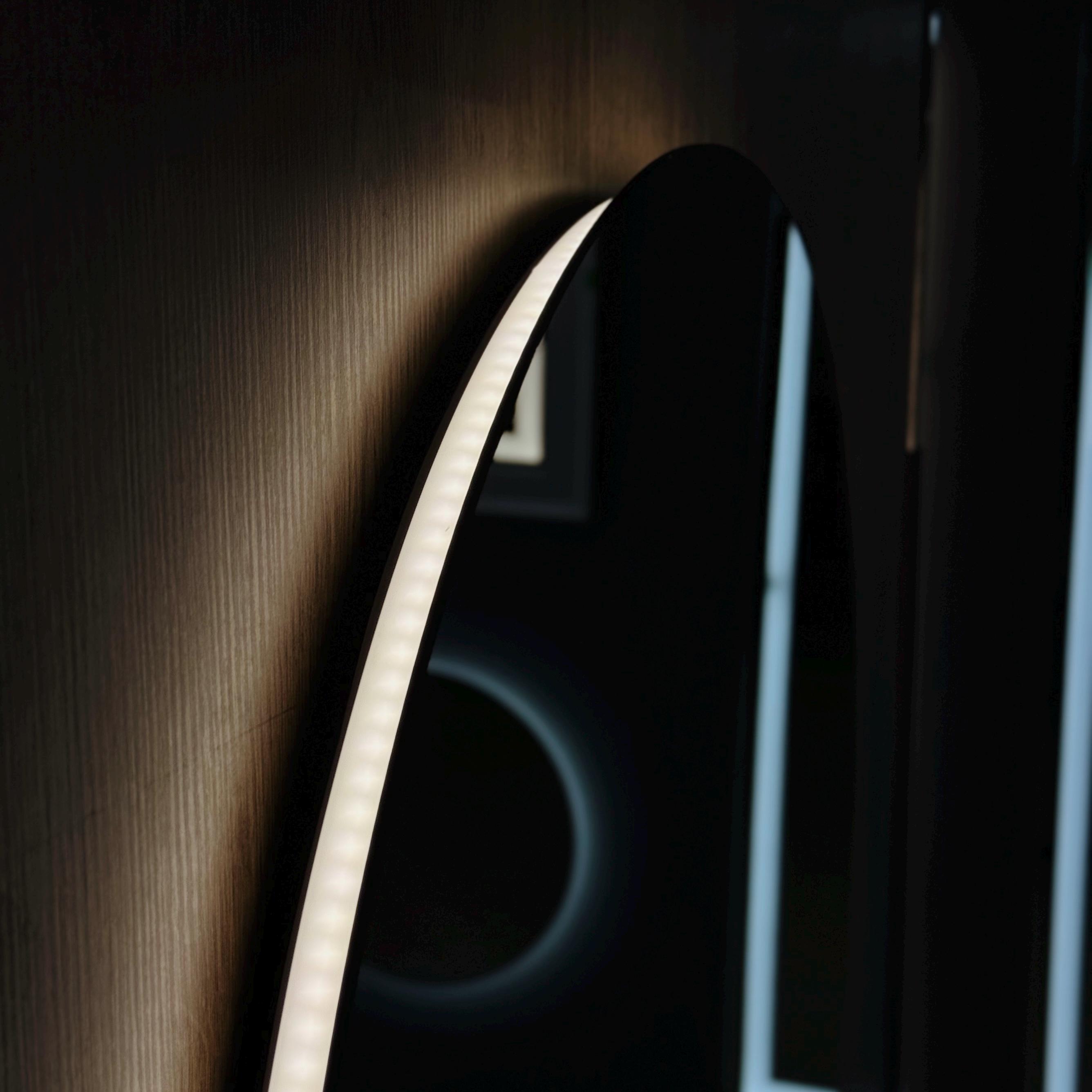 Modern Round LED Mirror With Backlighting, Wall-mounted Mirror for ...