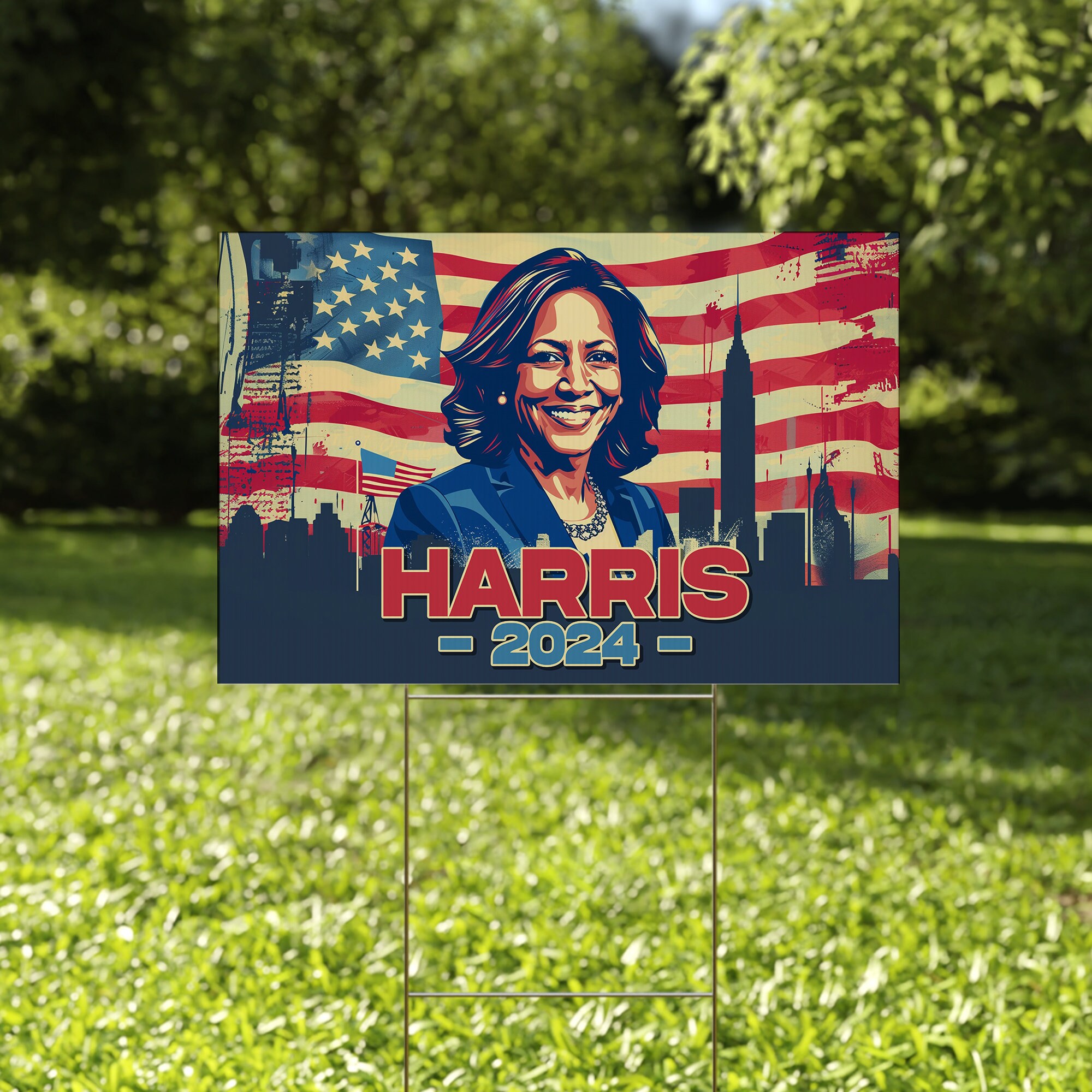 Kamala Harris 2024 Yard Sign, President Kamala Harris 2024 Yard Sign ...