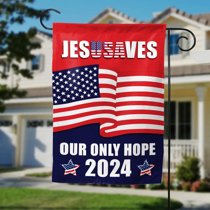 Jesus Our Only Hope Flag, American Jesus Save Flag, Faith Jesus Flag ...