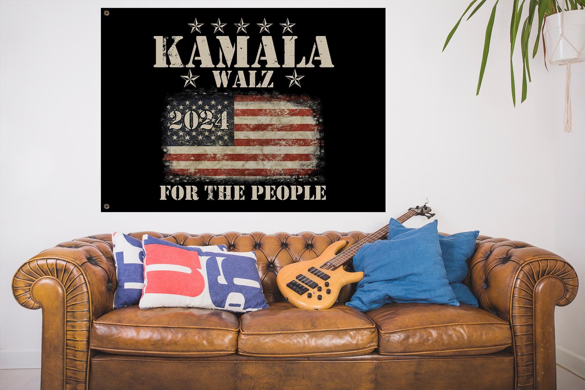 Harris Walz Political Flag, Kamala Harris for President Flag, Tim Walz ...