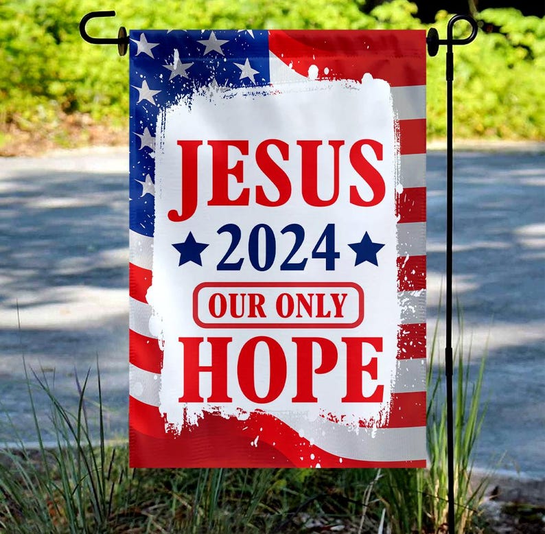 Jesus Our Only Hope Flag, American Jesus Save Flag, Faith Jesus Flag ...