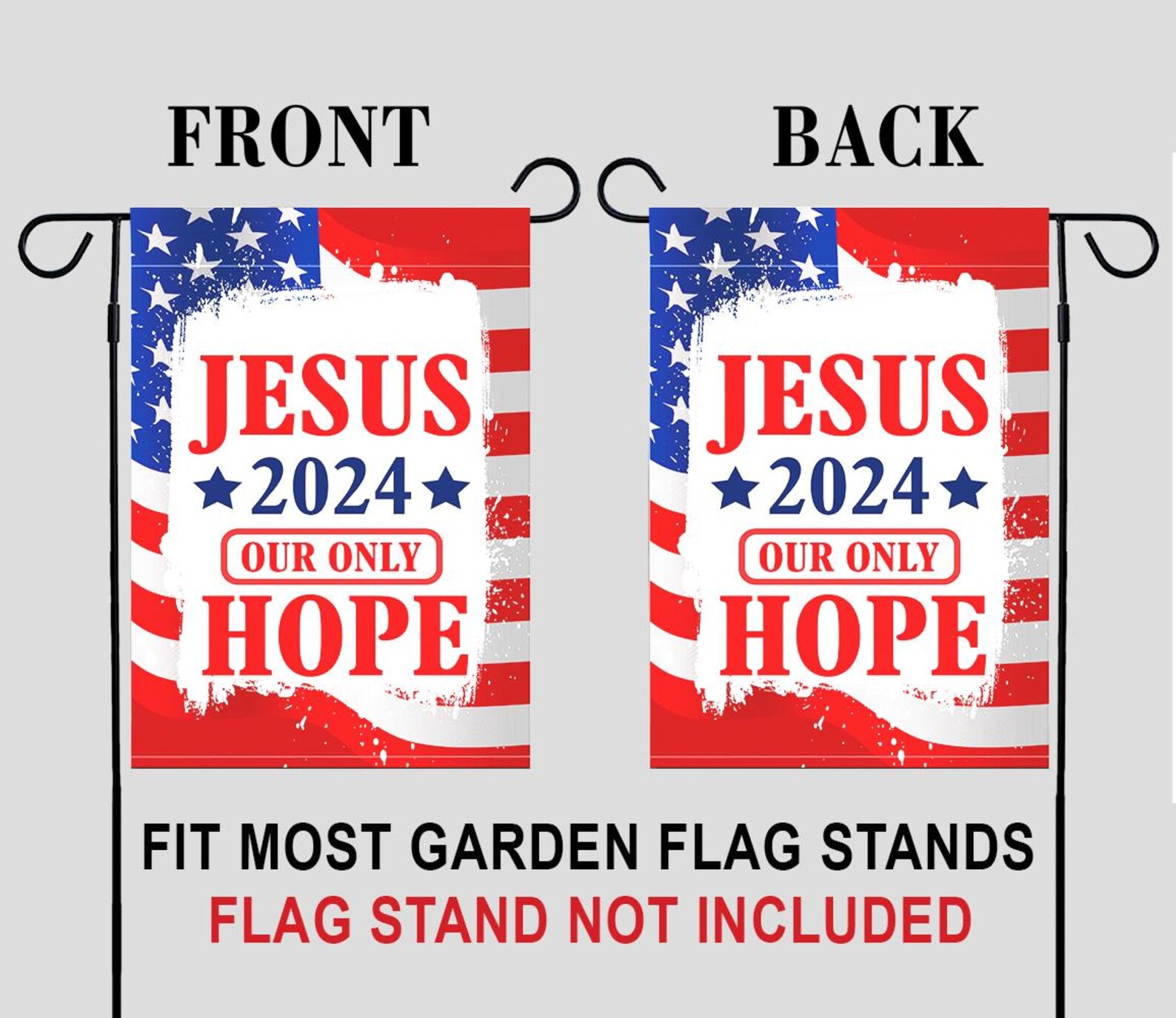 Jesus Our Only Hope Flag, American Jesus Save Flag, Faith Jesus Flag ...