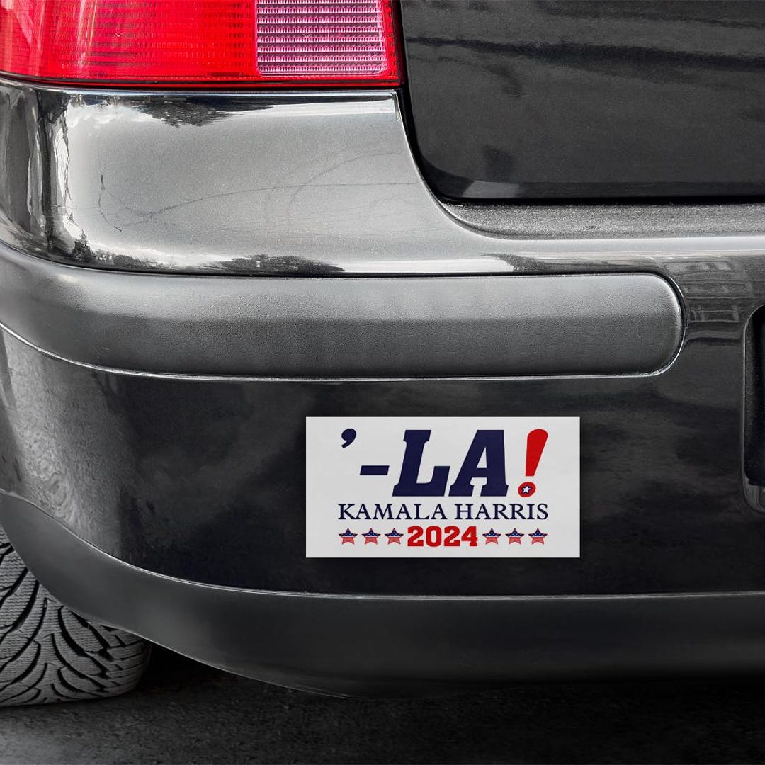 Comma La Harris Walz Car 2024 Kamala Harris Bumper Sticker/kamala ...