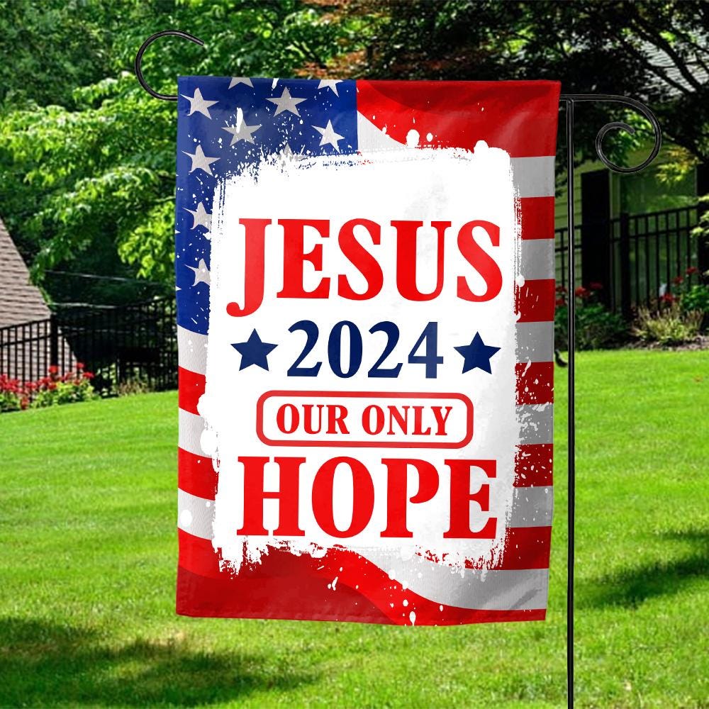 Jesus Our Only Hope Flag, American Jesus Save Flag, Faith Jesus Flag ...