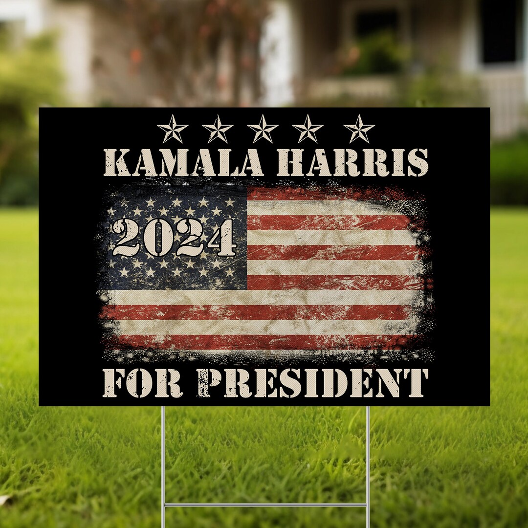 Kamala Harris Let's Finish the Job Sign, President Kamala Harris 2024 ...