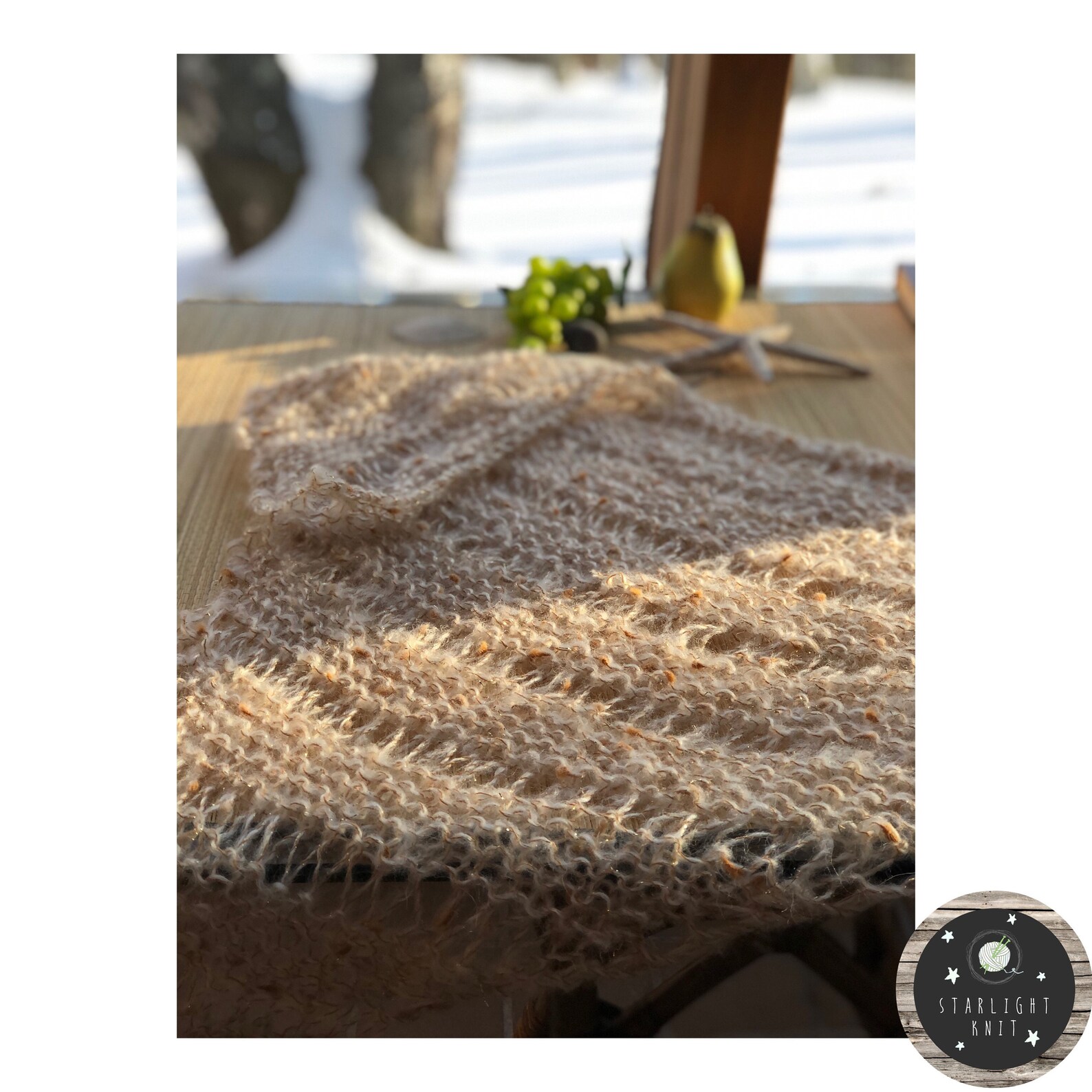 DIY Hand Knit Easy Elegant Lace Shawl Digital Pattern - Etsy