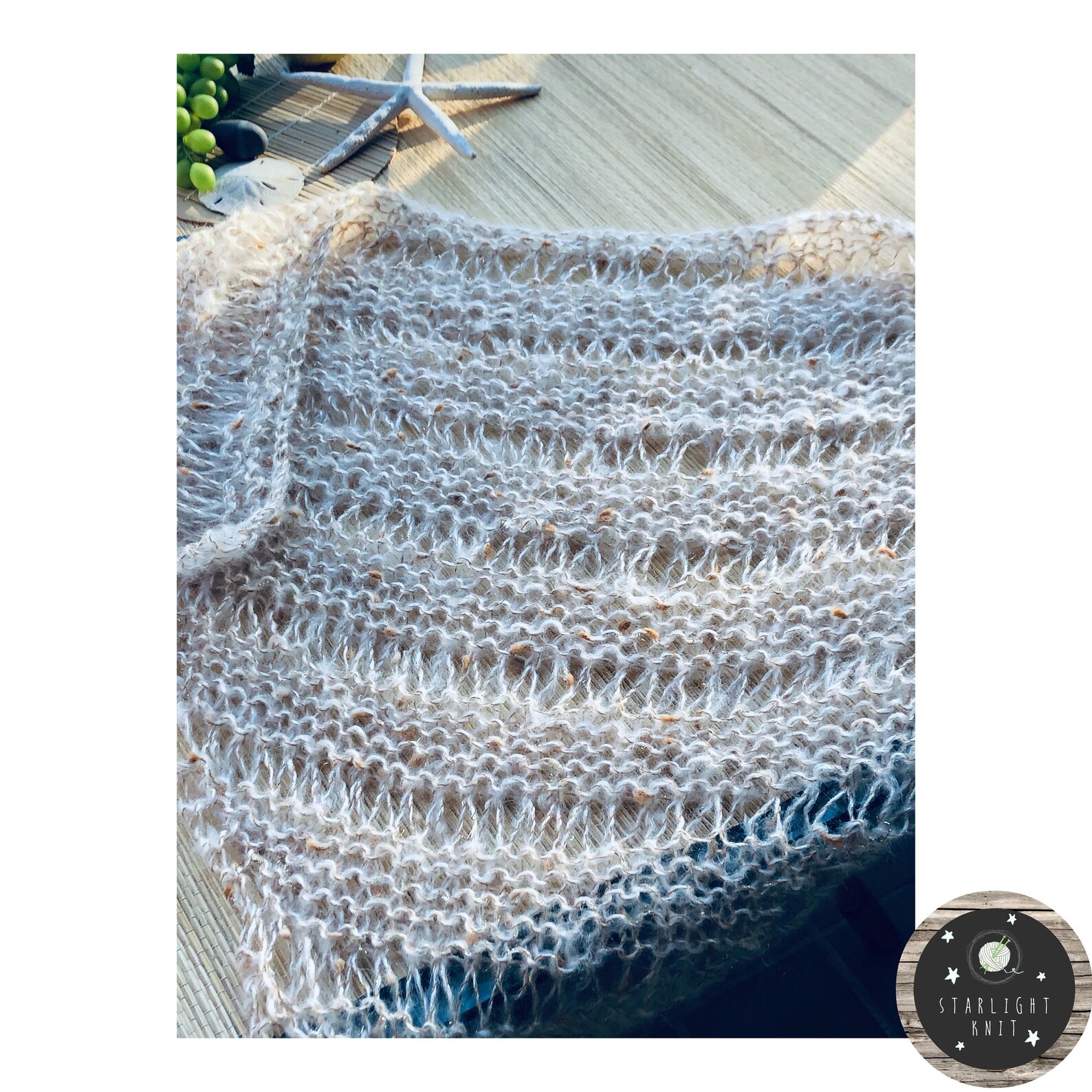 DIY Hand Knit Easy Elegant Lace Shawl Digital Pattern - Etsy