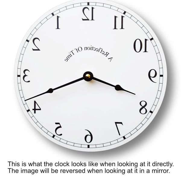 Reverse Clock - Etsy
