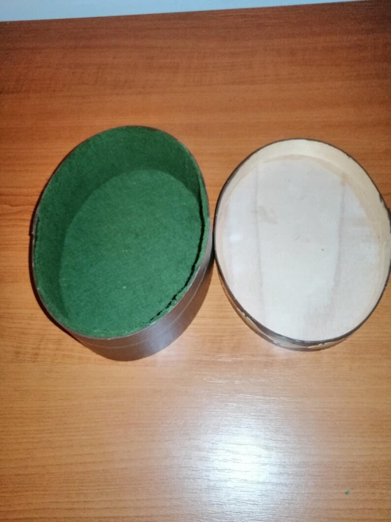 Vintage Wooden Cheese Box Floral Hand Painted Oval Wood Cheese Box ...