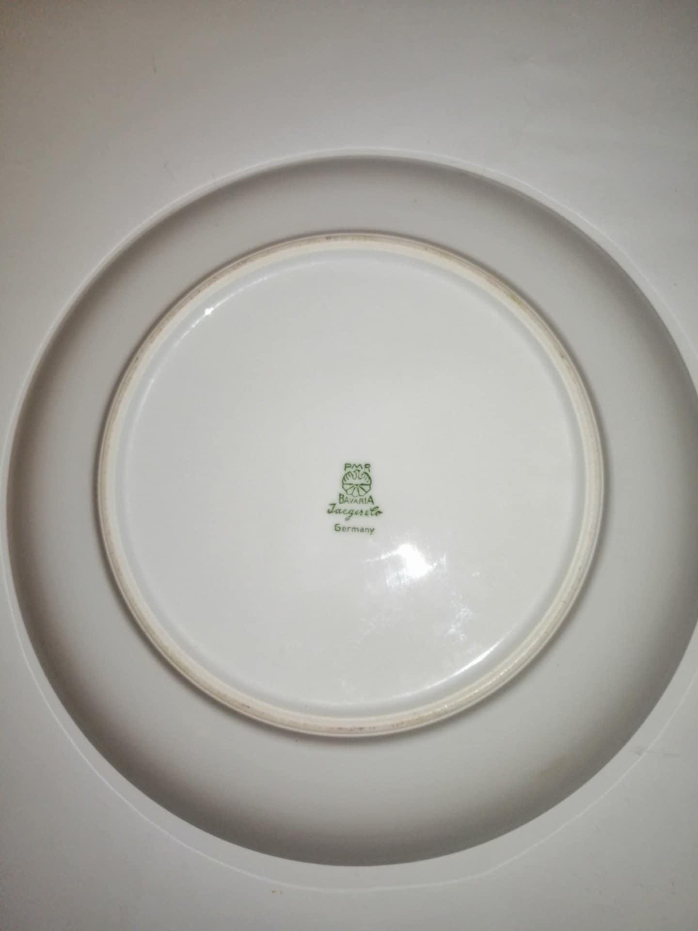 Vintage PMR Bavaria Jaeger & Co Germany Porcelain Collector Plate 1930s ...
