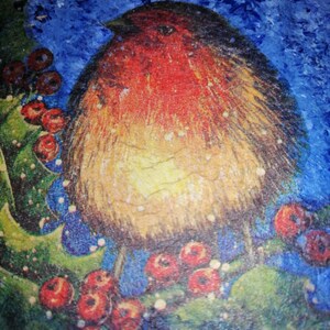 Vintage Blue Wooden Cheese Box Hand Painted Round Wood Cheese Box ...