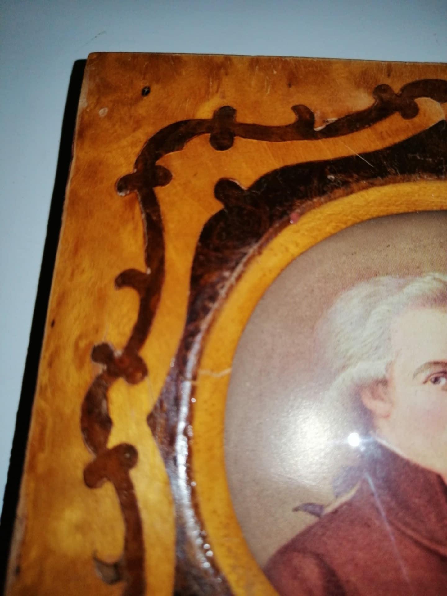 Antique Vintage Set of 3 Miniature Beethoven Mozart Wagner Portrait ...