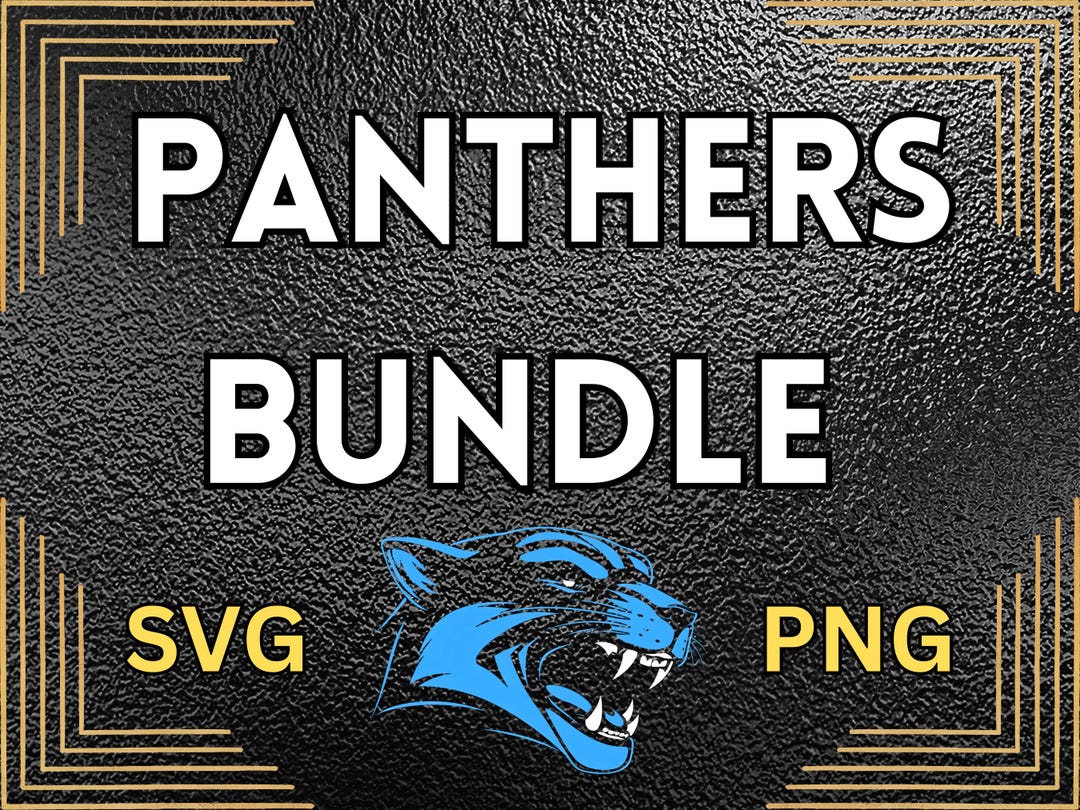 Panthers Cut File SVG PNG Bundle, Panthers Cricut File, Panthers Team ...
