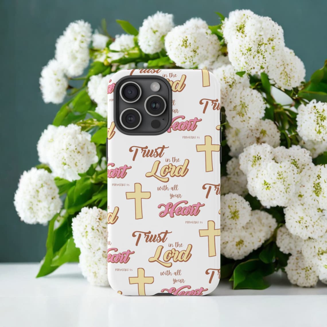 Trust in the Lord Inspirational Phone Case Christian Tough Case Bible ...