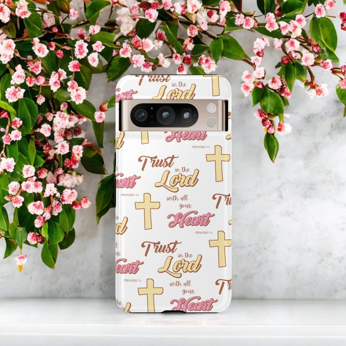 Trust in the Lord Inspirational Phone Case Christian Tough Case Bible ...