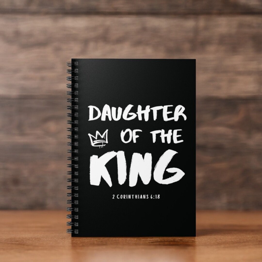 Daughter of the King Notebook for Her Trendy Bible Verse Notebook ...