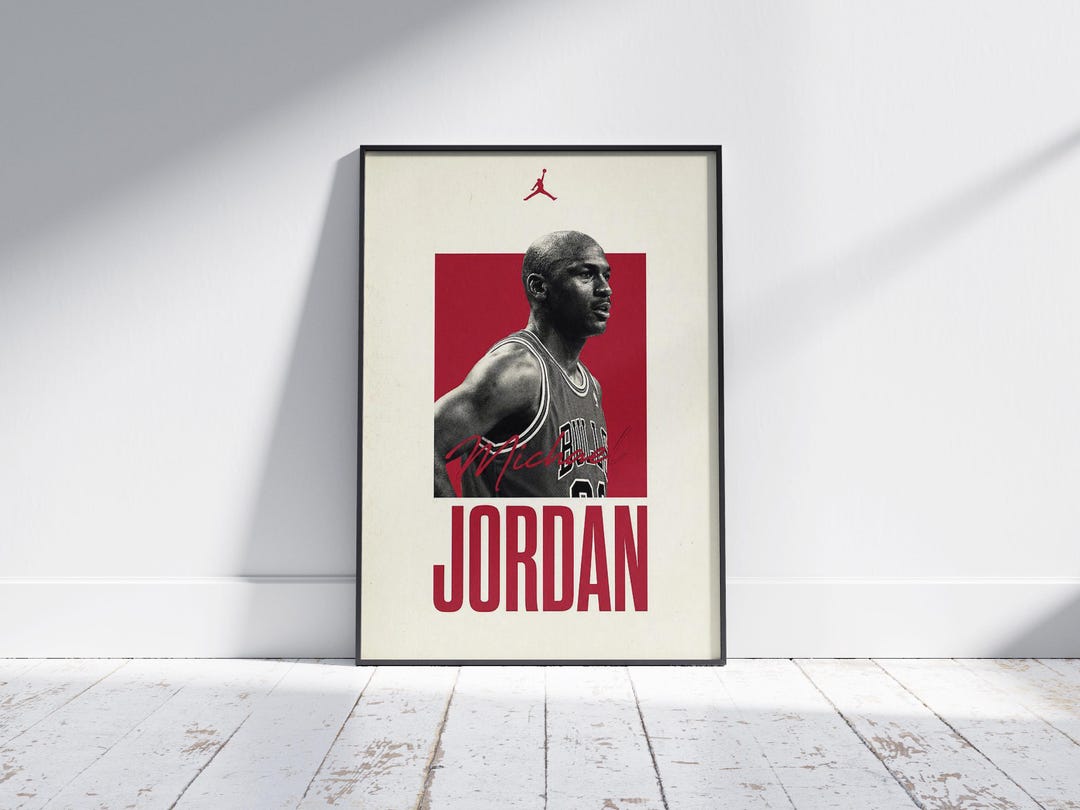 Michael Jordan Poster | NBA Legend, Chicago Bulls Wall Art - Etsy