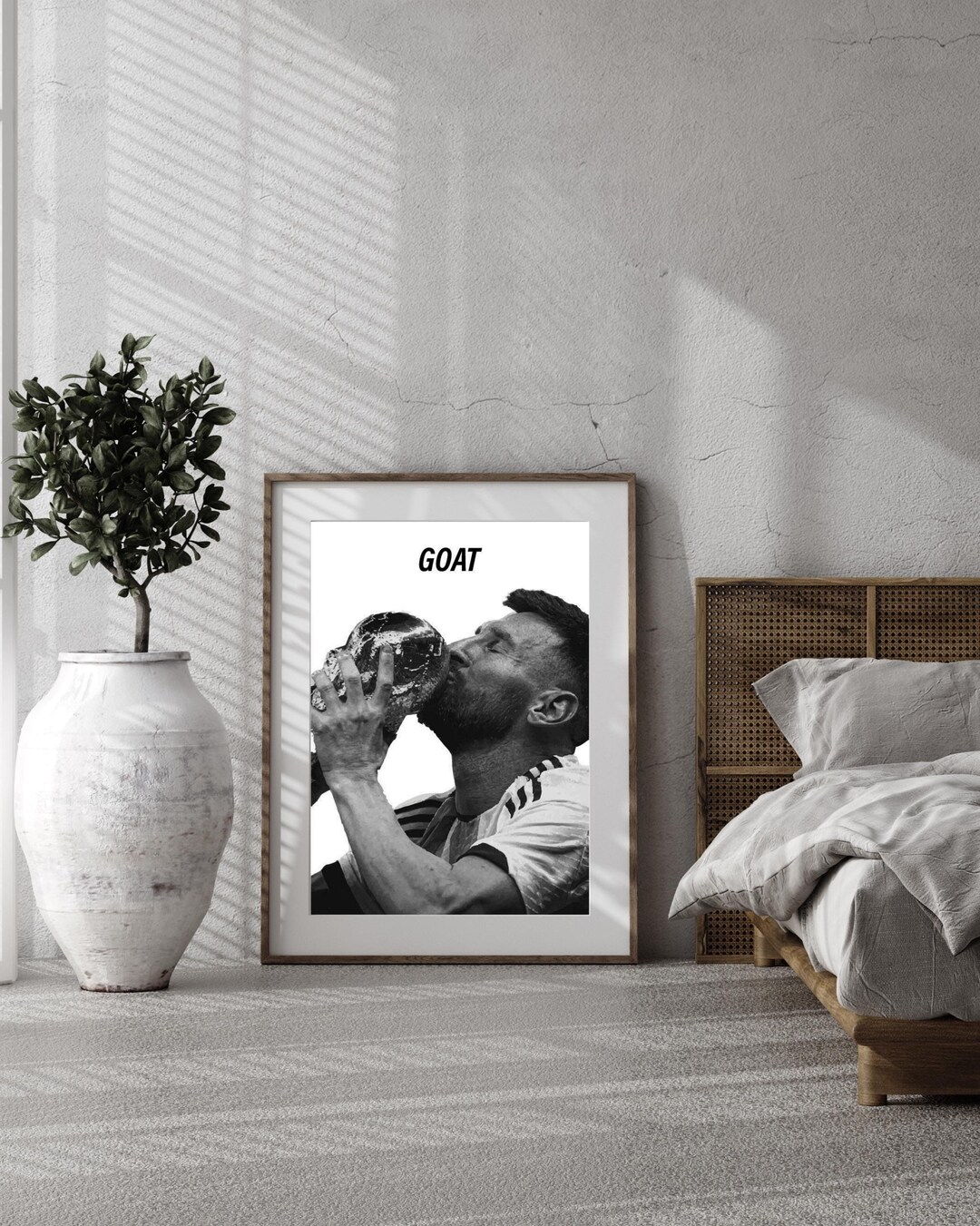 Messi GOAT Poster World Cup Champion Print Soccer Art Wall Decor - Etsy