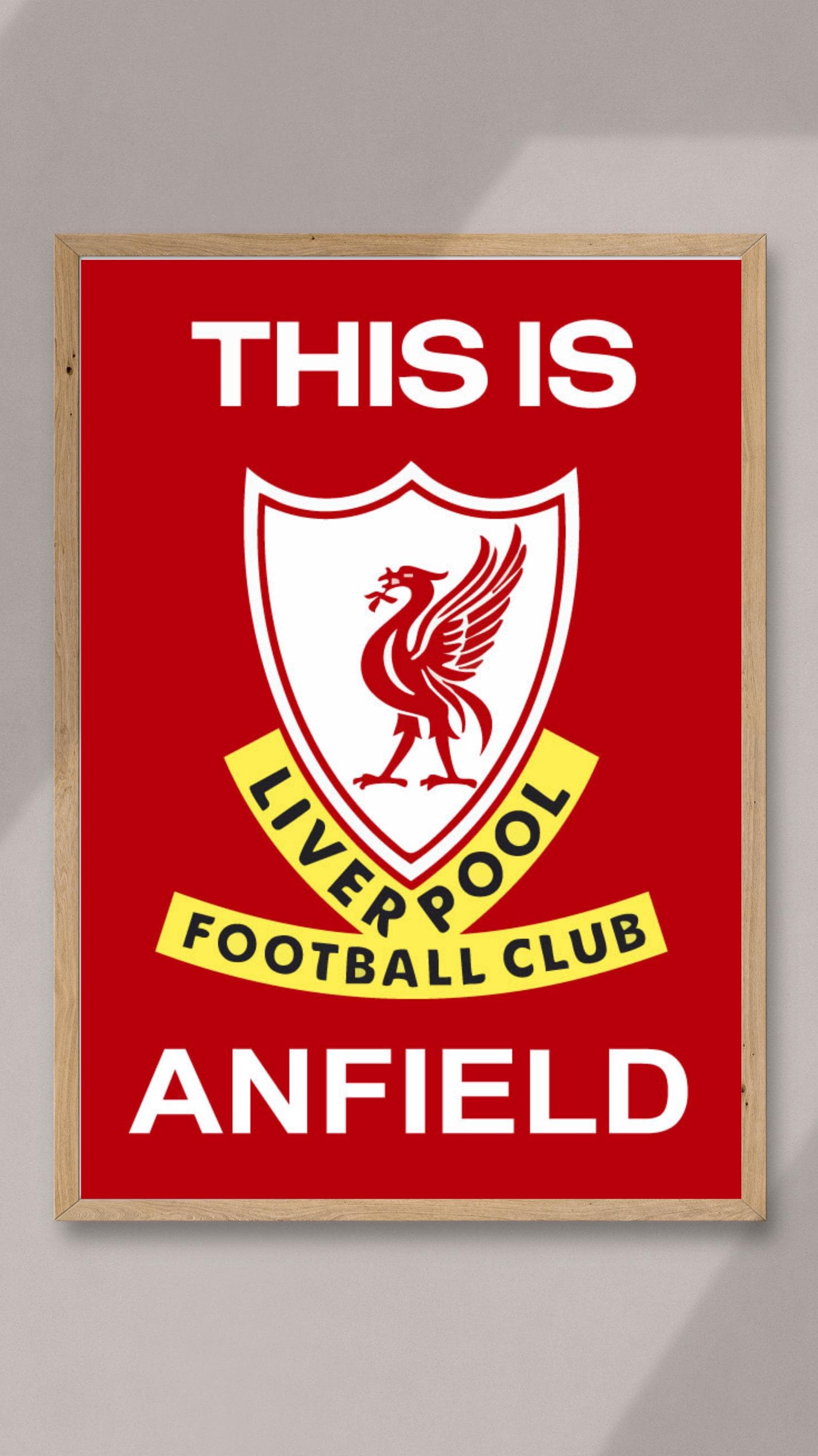 Liverpool FC Poster - Iconic This is Anfield Wall Art - Football Club ...