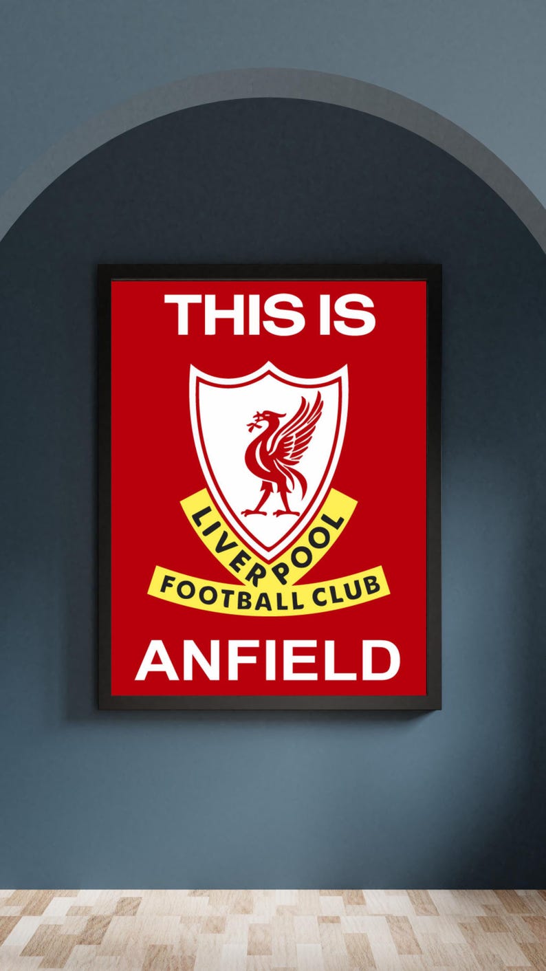 Liverpool FC Poster - Iconic This is Anfield Wall Art - Football Club ...