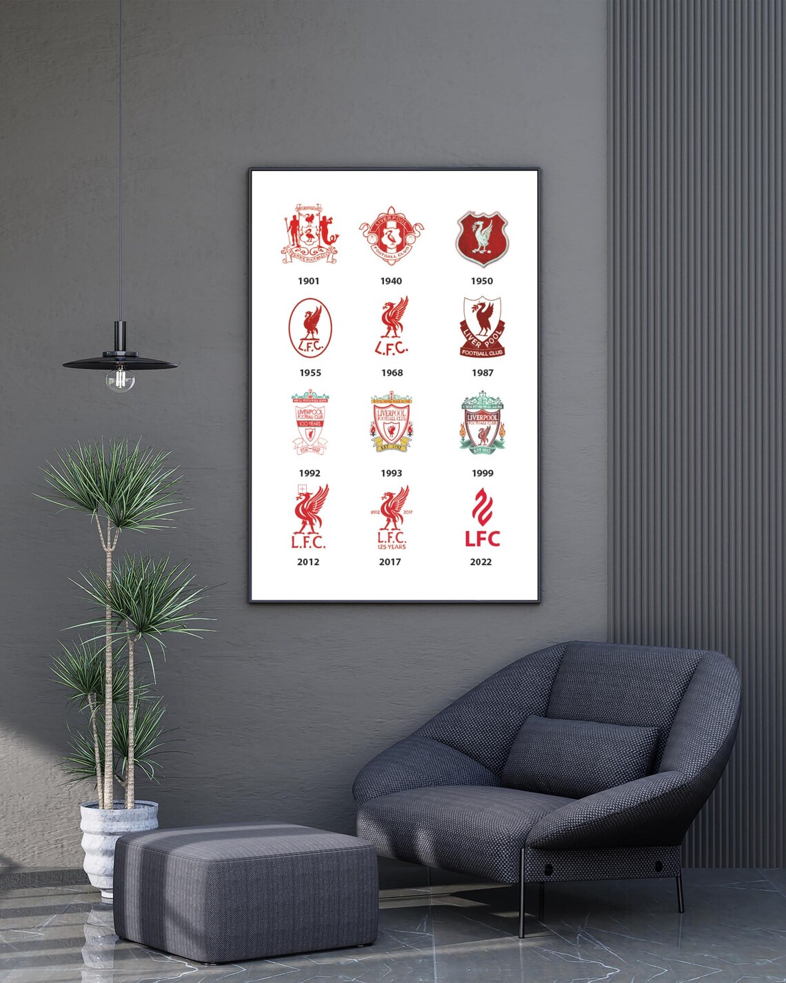 Liverpool FC Poster, Liverpool FC Logo Poster, Football Posters, Soccer ...