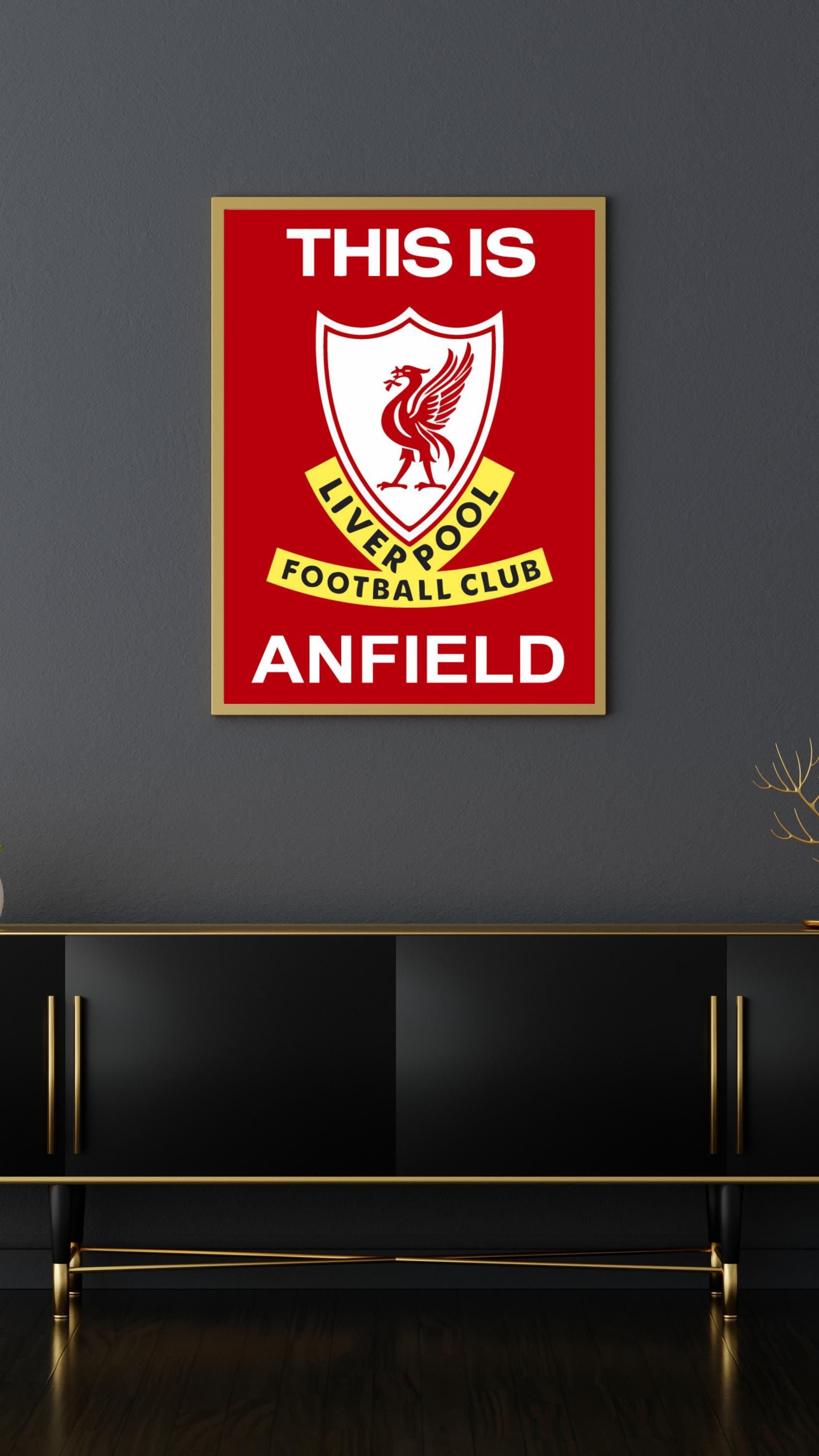Liverpool FC Poster - Iconic This is Anfield Wall Art - Football Club ...