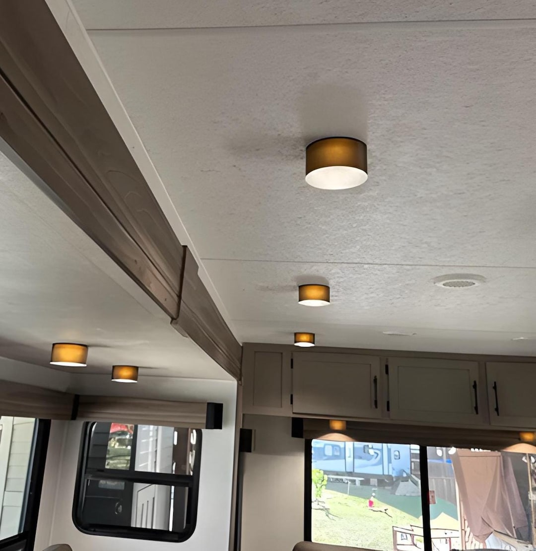 6 Pack- RV Camper Lamp Shade- Round Lights - Etsy