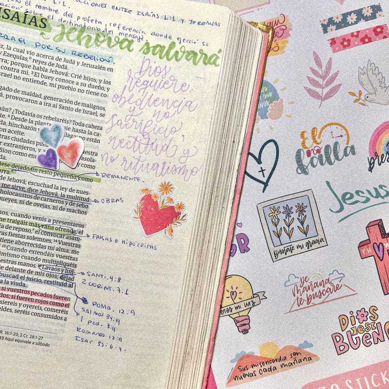 Stickers para biblia. versículos bíblicos, stickers cristianos - Etsy ...