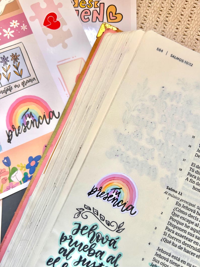 Pack de stickers para biblia. versículos bíblicos, stickers cristianos ...