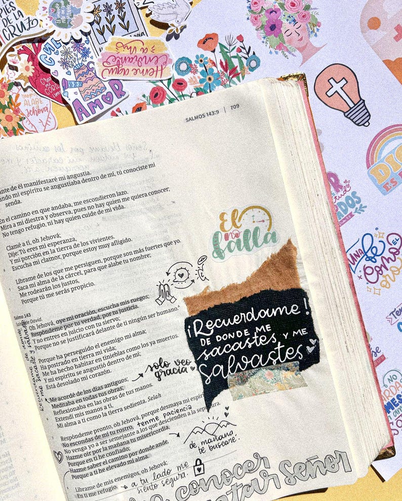 Stickers para biblia. versículos bíblicos, stickers cristianos - Etsy ...