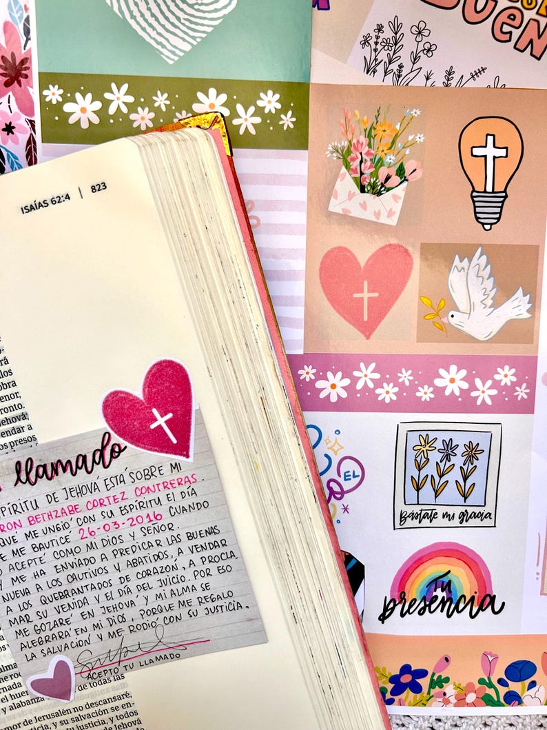 Pack de stickers para biblia. versículos bíblicos, stickers cristianos ...