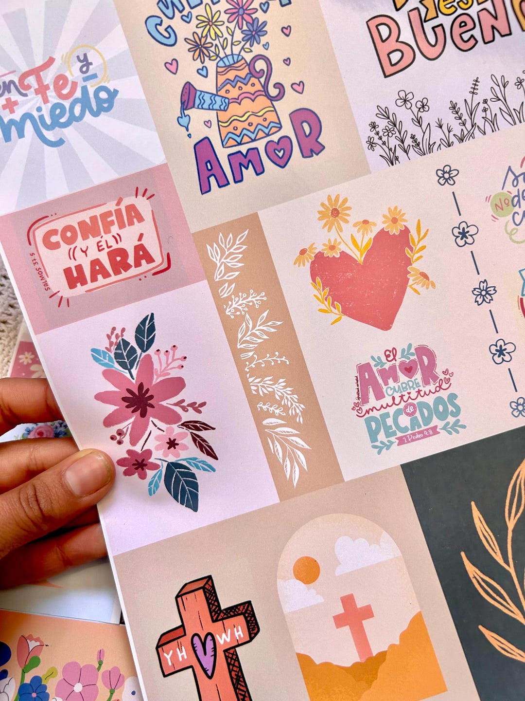 Pack de stickers para biblia. versículos bíblicos, stickers cristianos ...