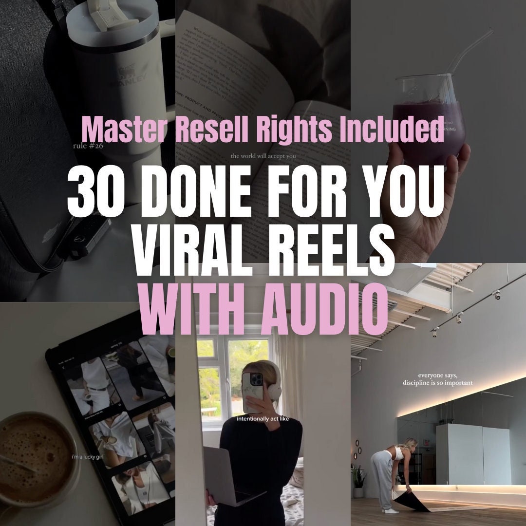 30 Done for You Viral Reels With Audio - Etsy