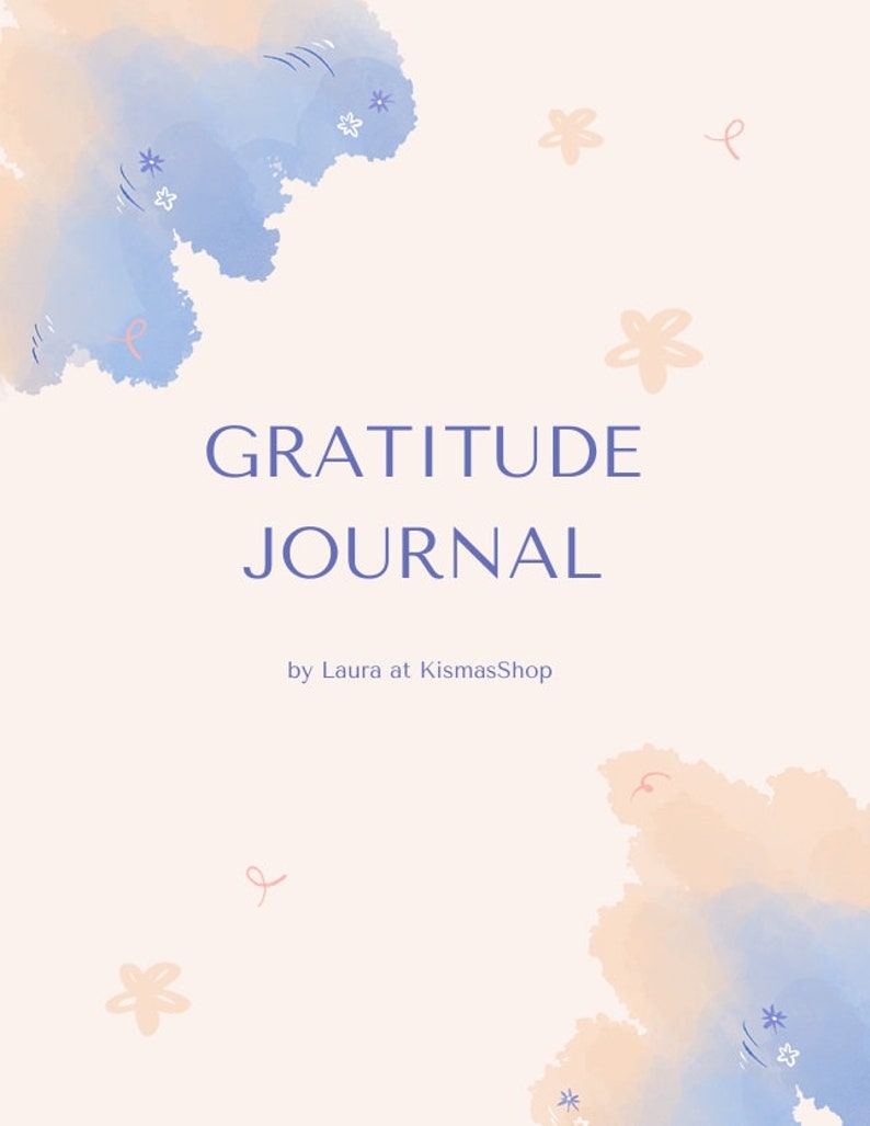 Gratitude Journal Printable Template, Gratitude Notebook, Gratitude ...