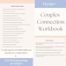Couples Connection Workbook, Couples Journal, Relationship Prompts ...