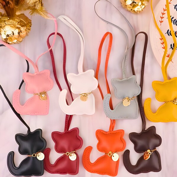 Cat Bag Charm - Etsy