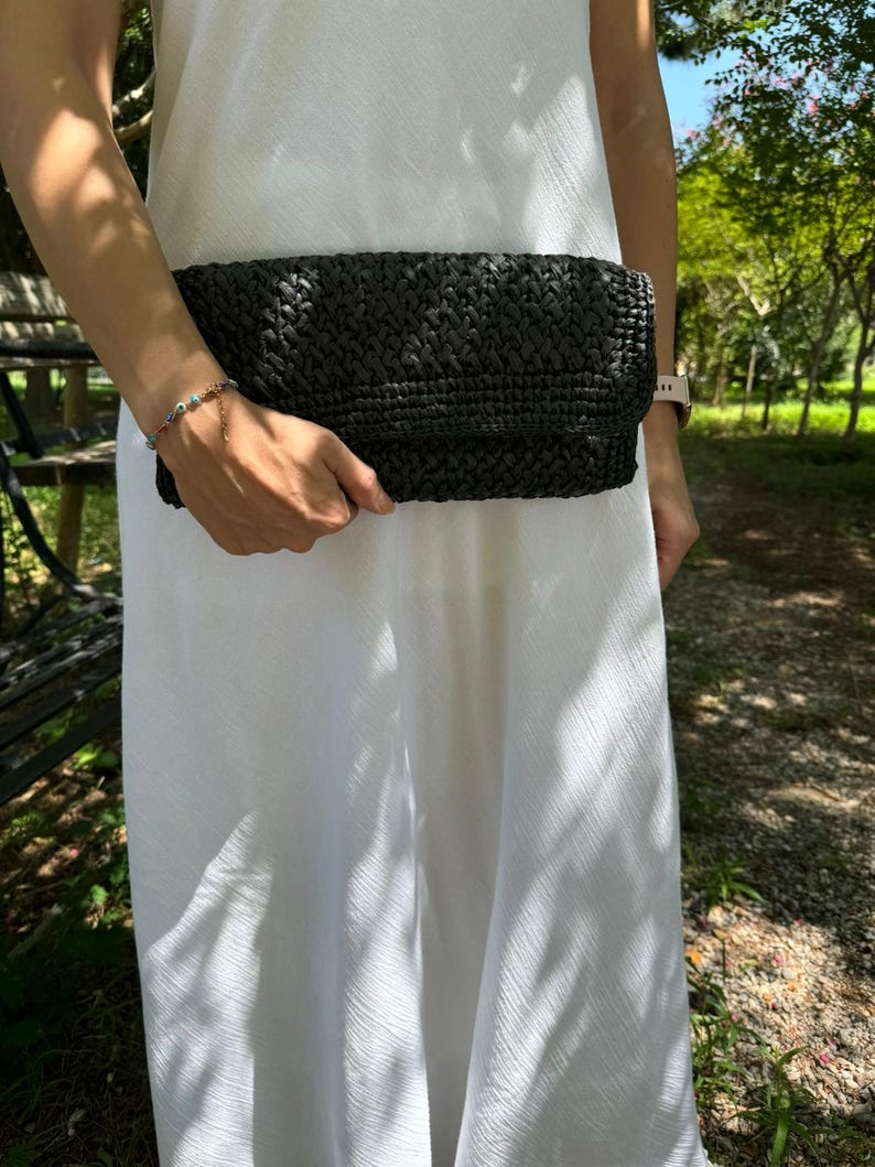 Raffia Summer Clutch Bag, Straw Clutches, Raffia Clutch Bag, Beach ...