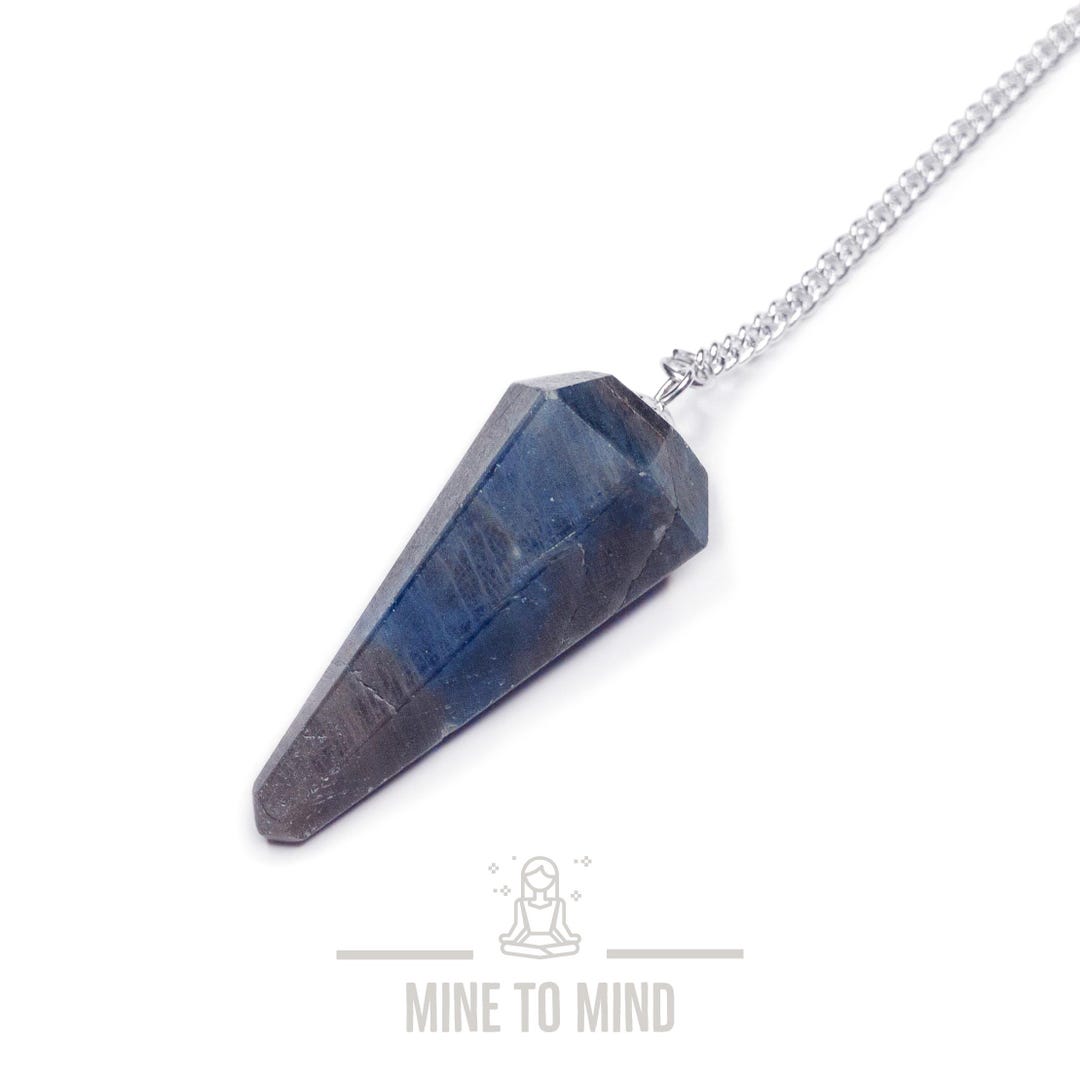 Blue Sapphire Gemstone Pendulum for Dowsing Divination Wicca - Etsy