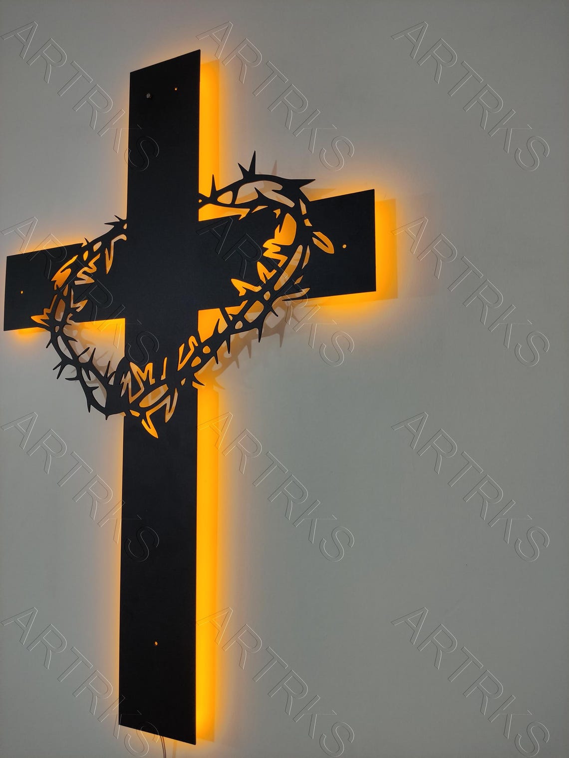 The Cross Metal Wall Decor Easter Gift Christian Decor Jesus Metal Wall ...