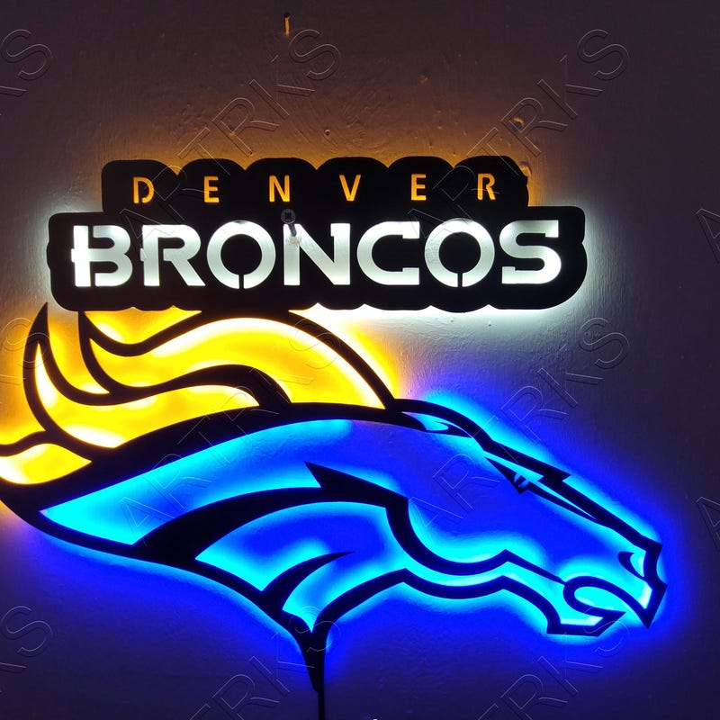 Denver Broncos Sign - Etsy
