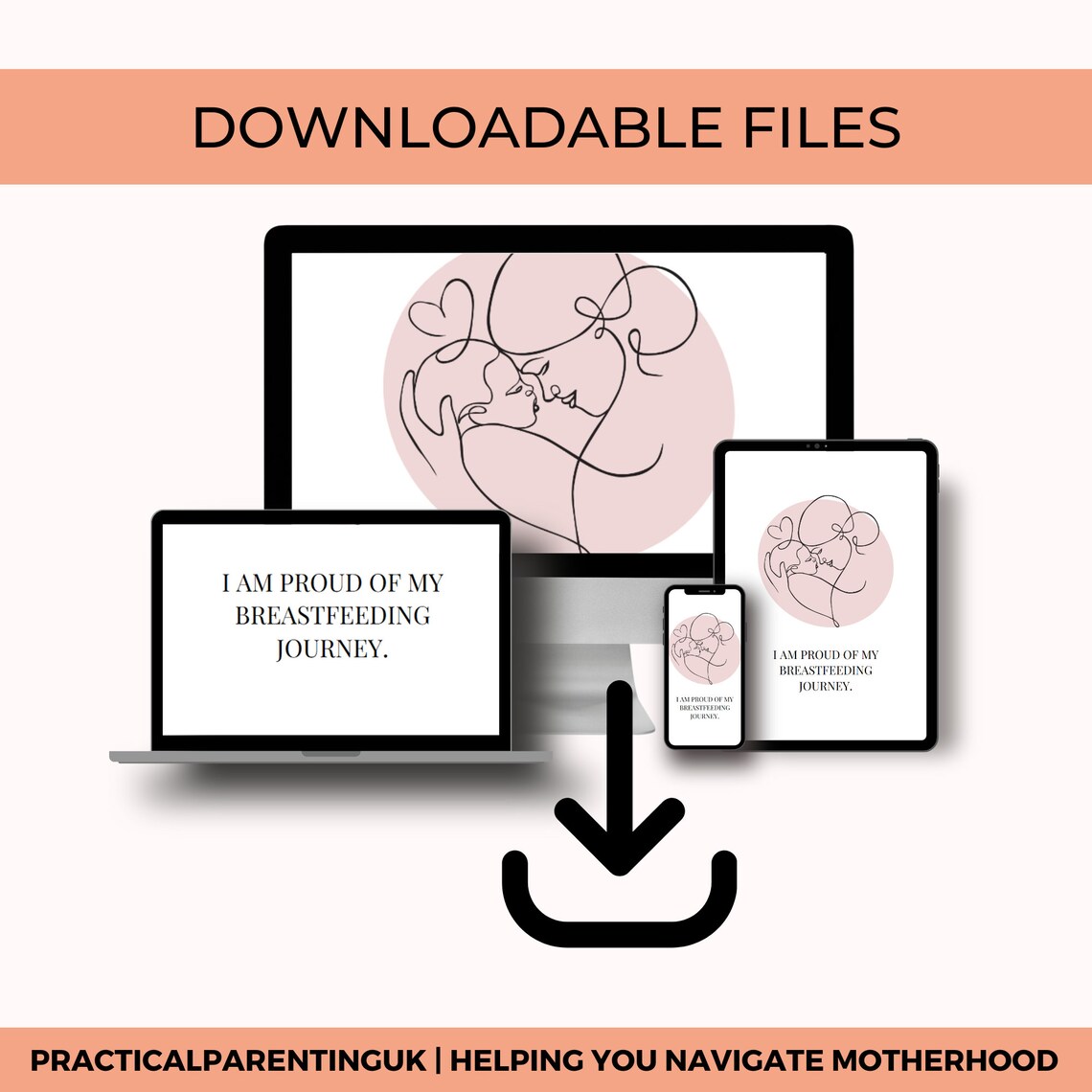 Printable Breastfeeding Affirmation Cards: New Mom Support (digital ...