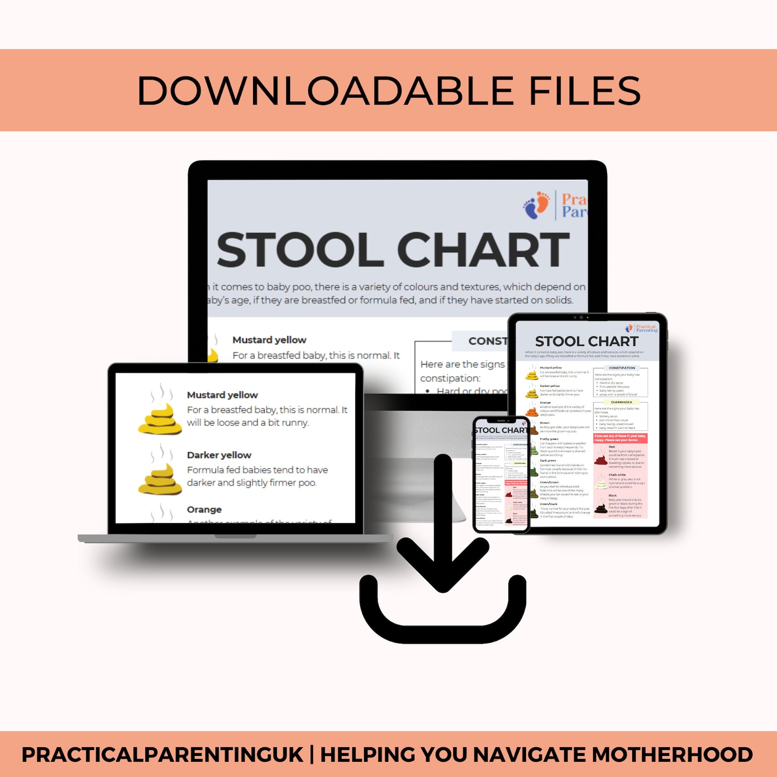 Baby Poop Color Chart – Printable Infant Stool Guide for New Parents ...