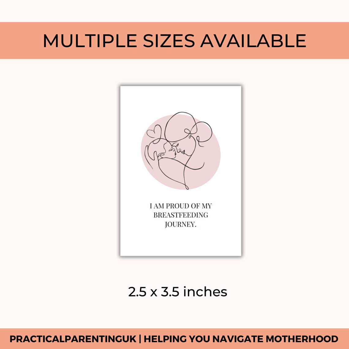 Printable Breastfeeding Affirmation Cards: New Mom Support (digital ...