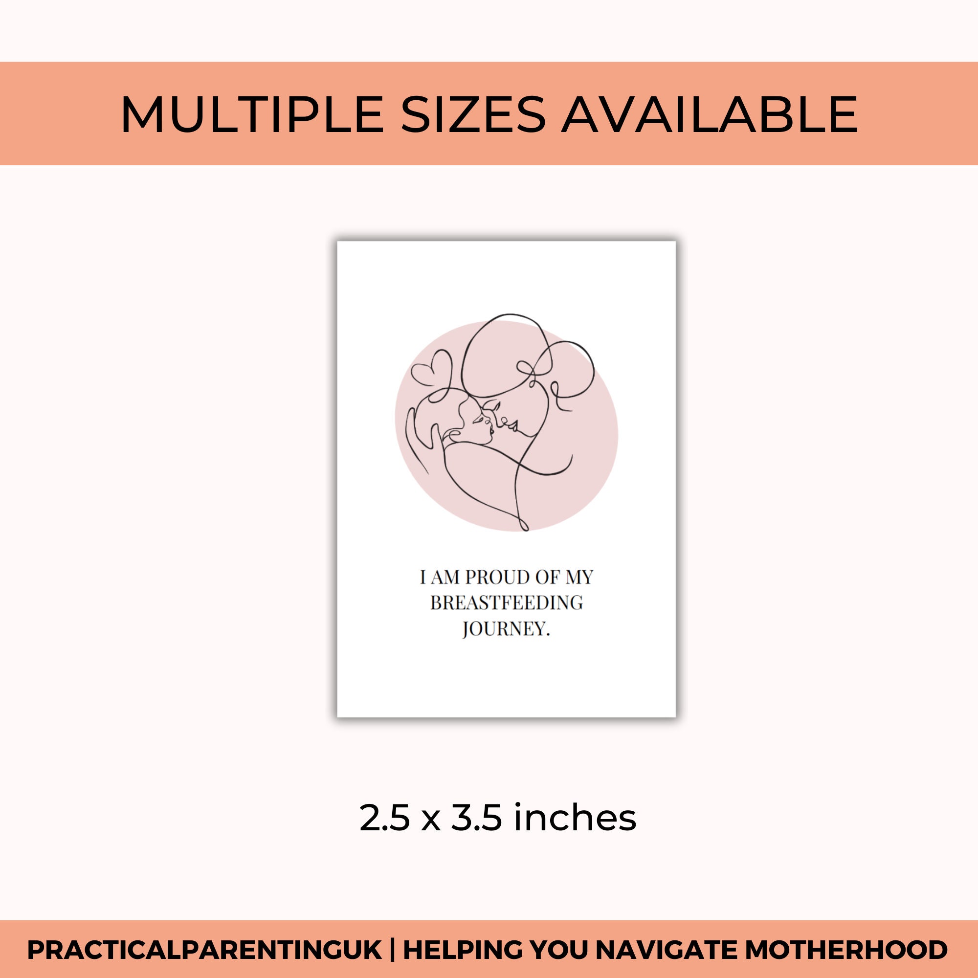 Printable Breastfeeding Affirmation Cards: New Mom Support (digital ...