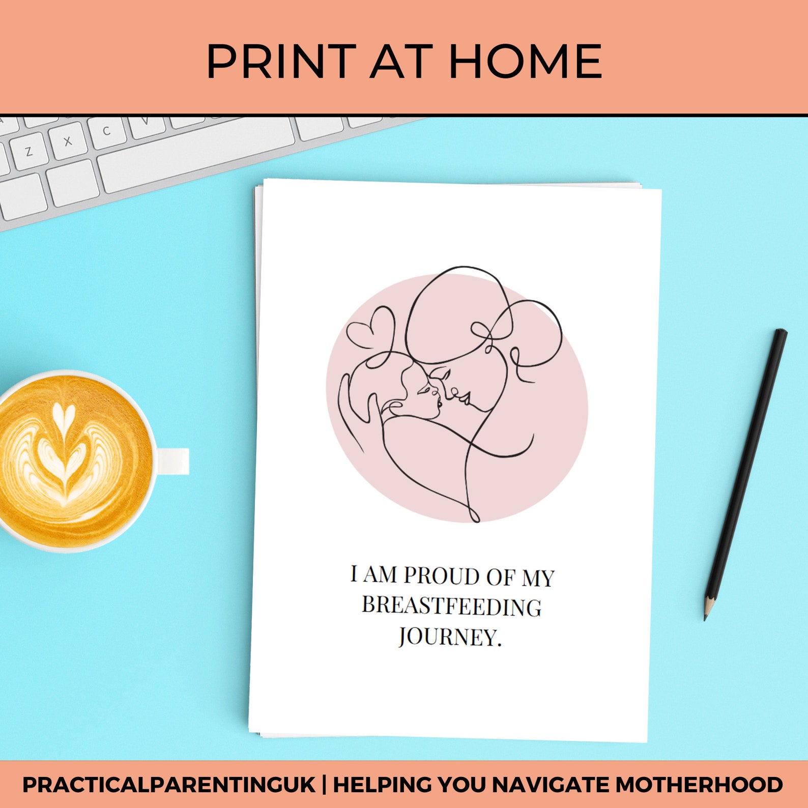 Printable Breastfeeding Affirmation Cards: New Mom Support (digital ...