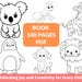 100+ Pages of Fun! the Ultimate Animal Coloring Ebook for Kids – Spark ...