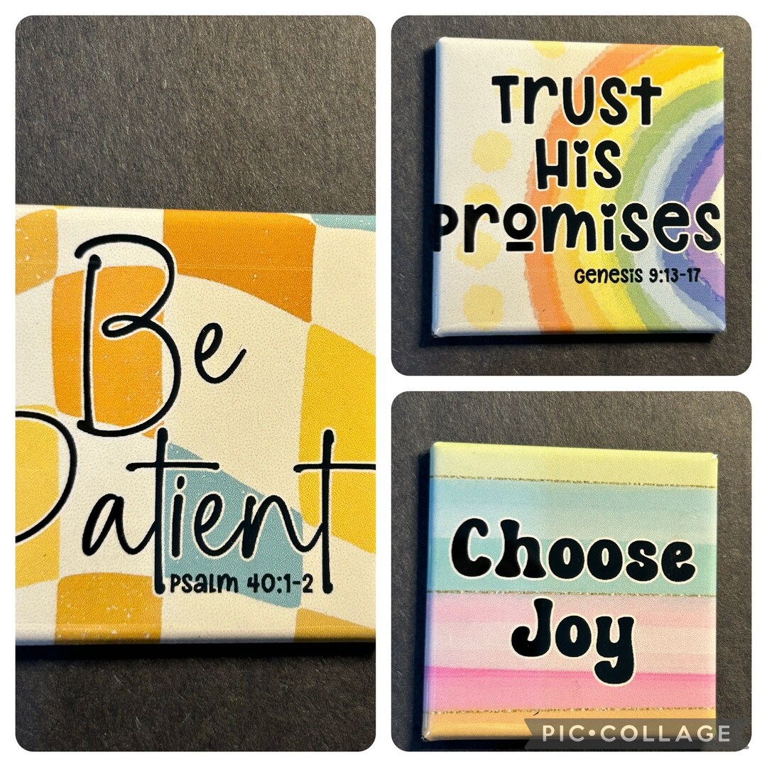 Cute and Trendy Christian Magnets Inspirational Quote Magnets Perfect ...